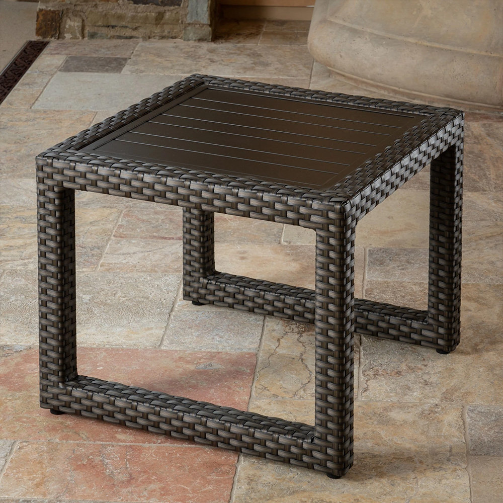 Red Barrel Studio® Metal Outdoor Side Table | Wayfair