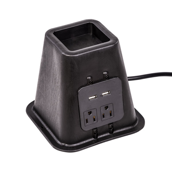 Honey Can Do Bed Risers with Electrical Outlets and USB Ports & Reviews ...