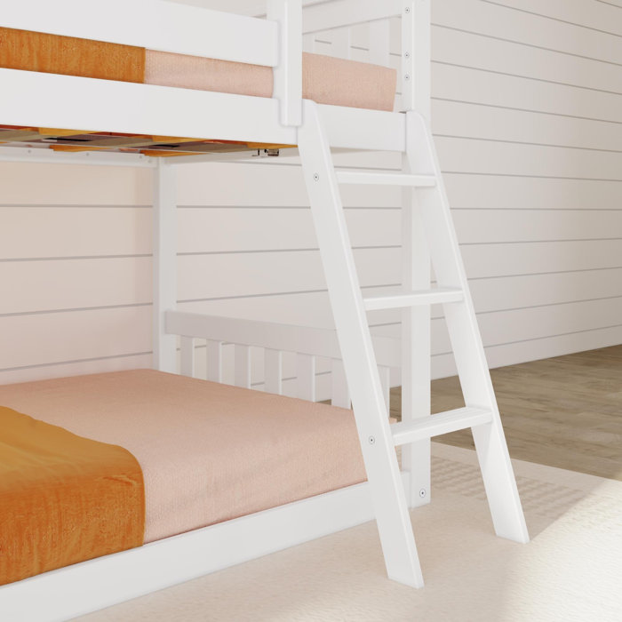 Viv + Rae Kincer Twin Over Twin Solid Wood Low Loft Bunk Bed | Wayfair