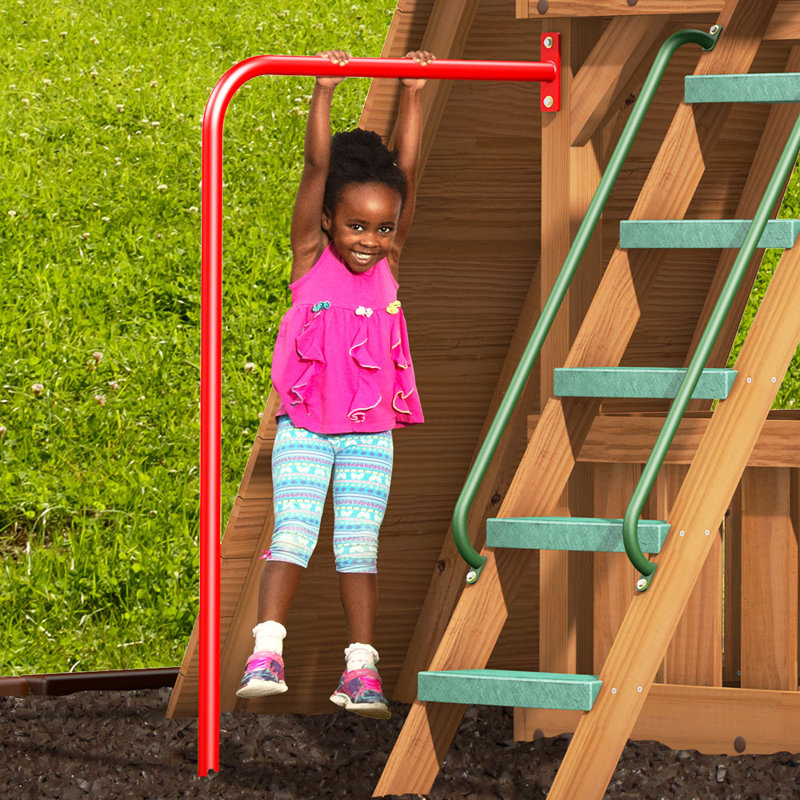 Creative Playthings Metal Red Monkey Bars & Reviews | Wayfair