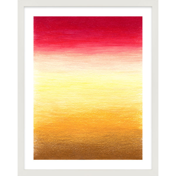 Joss & Main Tie-Dye Sunset by Katy Montica - Picture Frame Painting ...