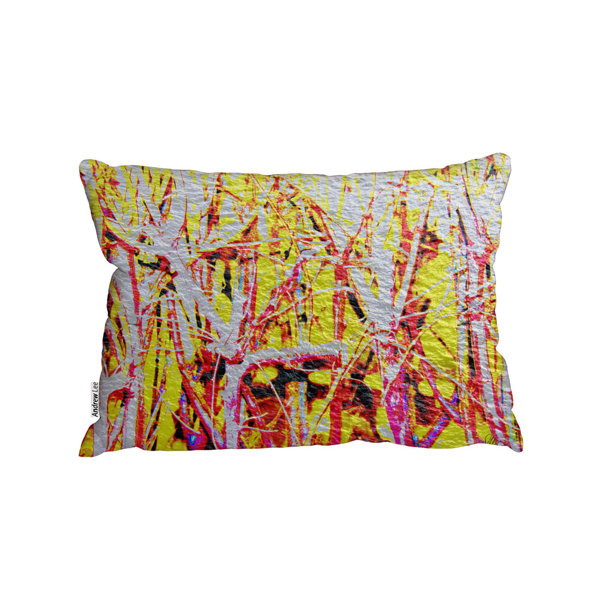 Andrew Lee Indoor / Outdoor Abstract Rectangular Scatter Cushion With ...