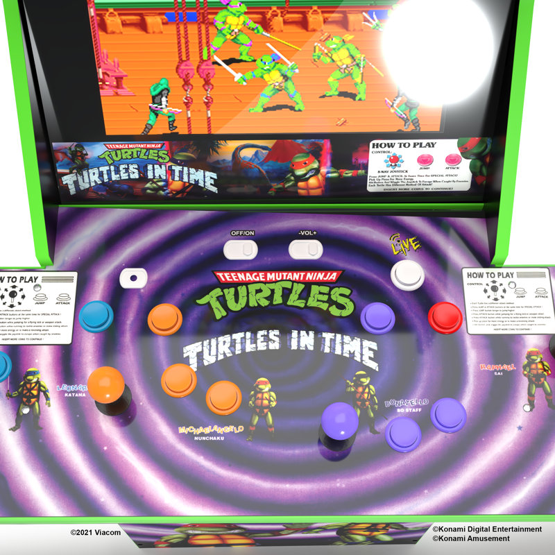 Arcade 1Up Arcade1up Teenage Mutant Ninja Turtles: Turtles In Time With ...