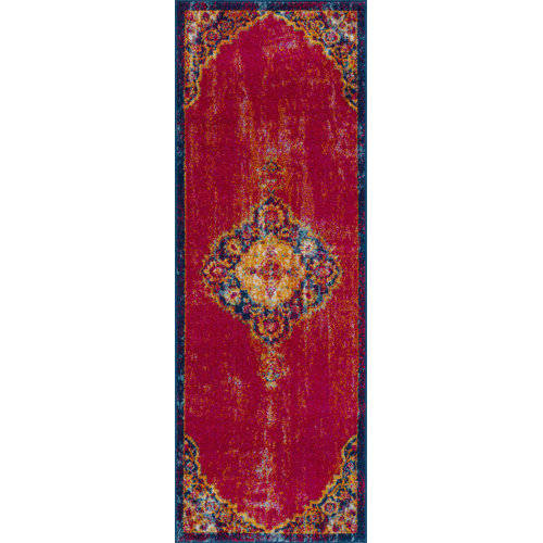 Bungalow Rose Rummond Performance Red Rug & Reviews | Wayfair