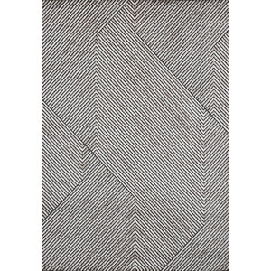 Wrought Studio Roldene Geometric Ivory/Dark Grey/Taupe Area Rug ...