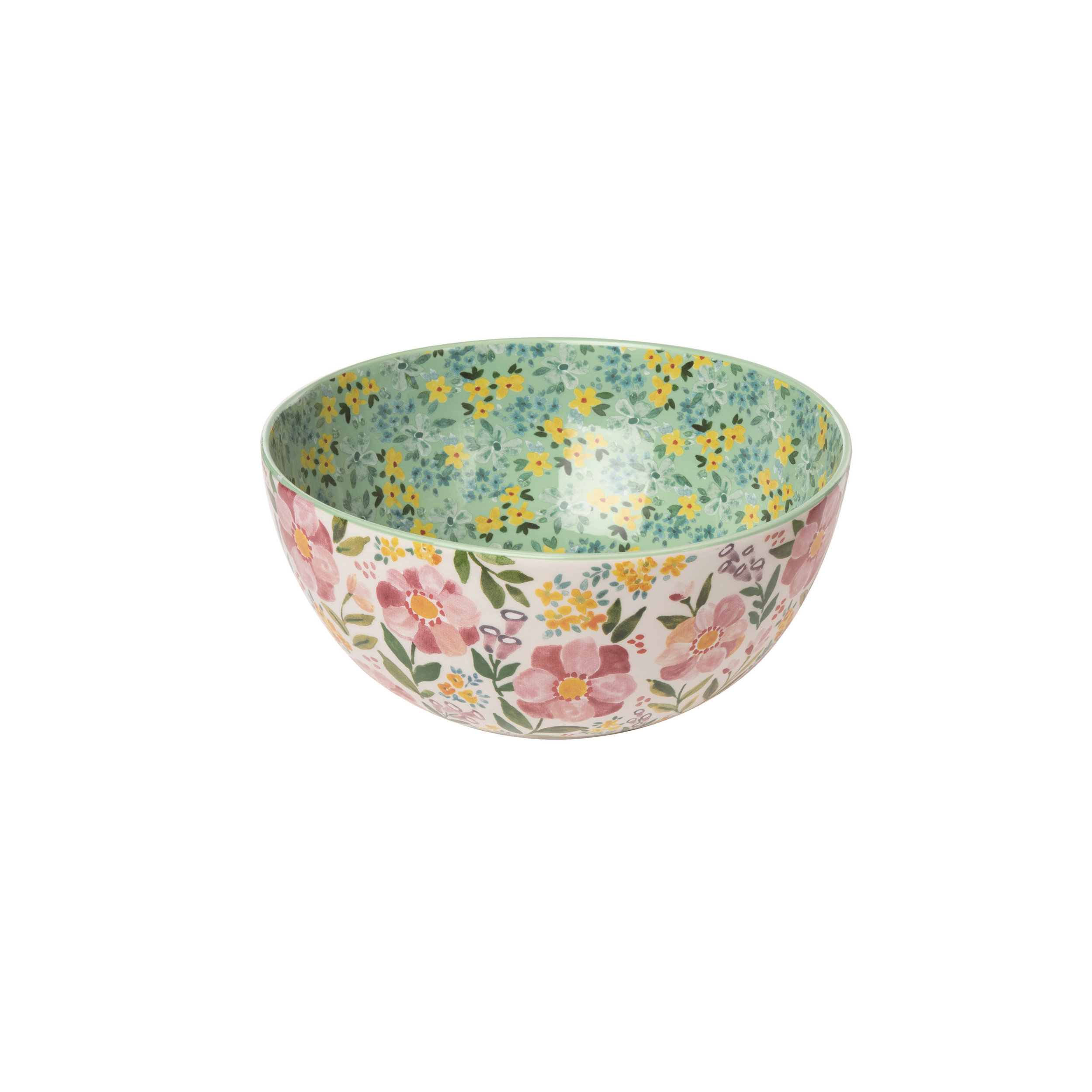 Transpac Floral Boutique Ceramic Mixing Bowl | Wayfair