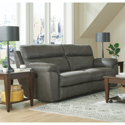 Wildon Home® Hudson Yards 91'' Upholstered Reclining Sofa | Wayfair