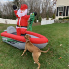 The Holiday Aisle® Fishing Santa Inflatable & Reviews | Wayfair