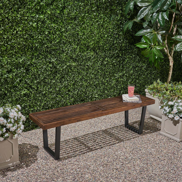 Union Rustic Yager Outdoor Bench & Reviews | Wayfair