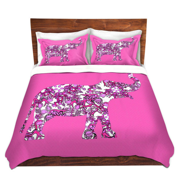 Pink-elephant-bedding | Wayfair