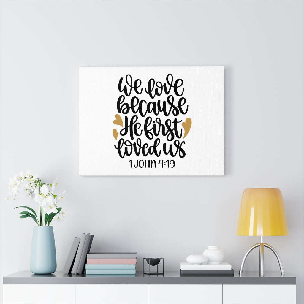 Trinx First Love 1 John 4:19 Christian Wall Art Bible Verse Print Ready ...