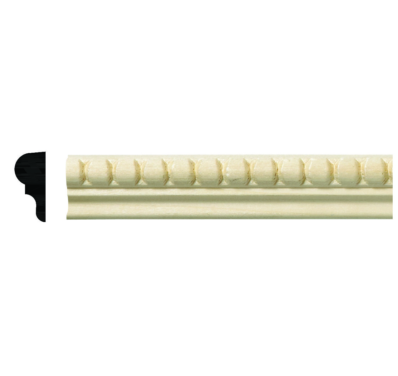 Ornamental Mouldings Hardwood Embossed Bead Colonial Trim Panel ...