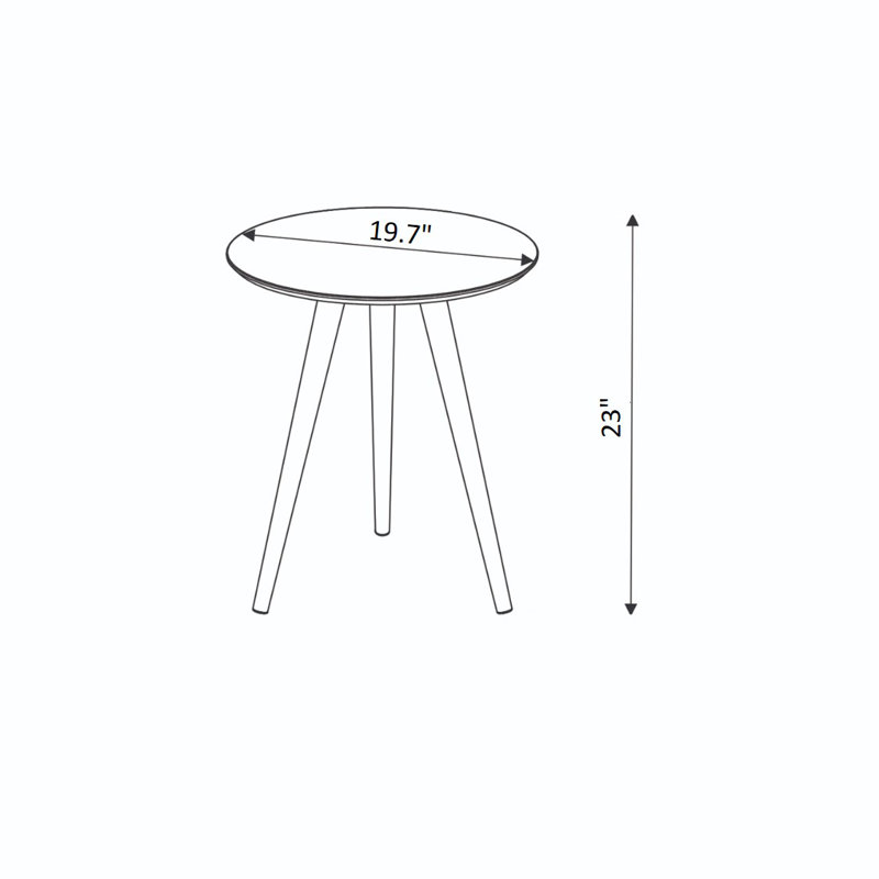 Corrigan Studio® Eva Side Table & Reviews | Wayfair