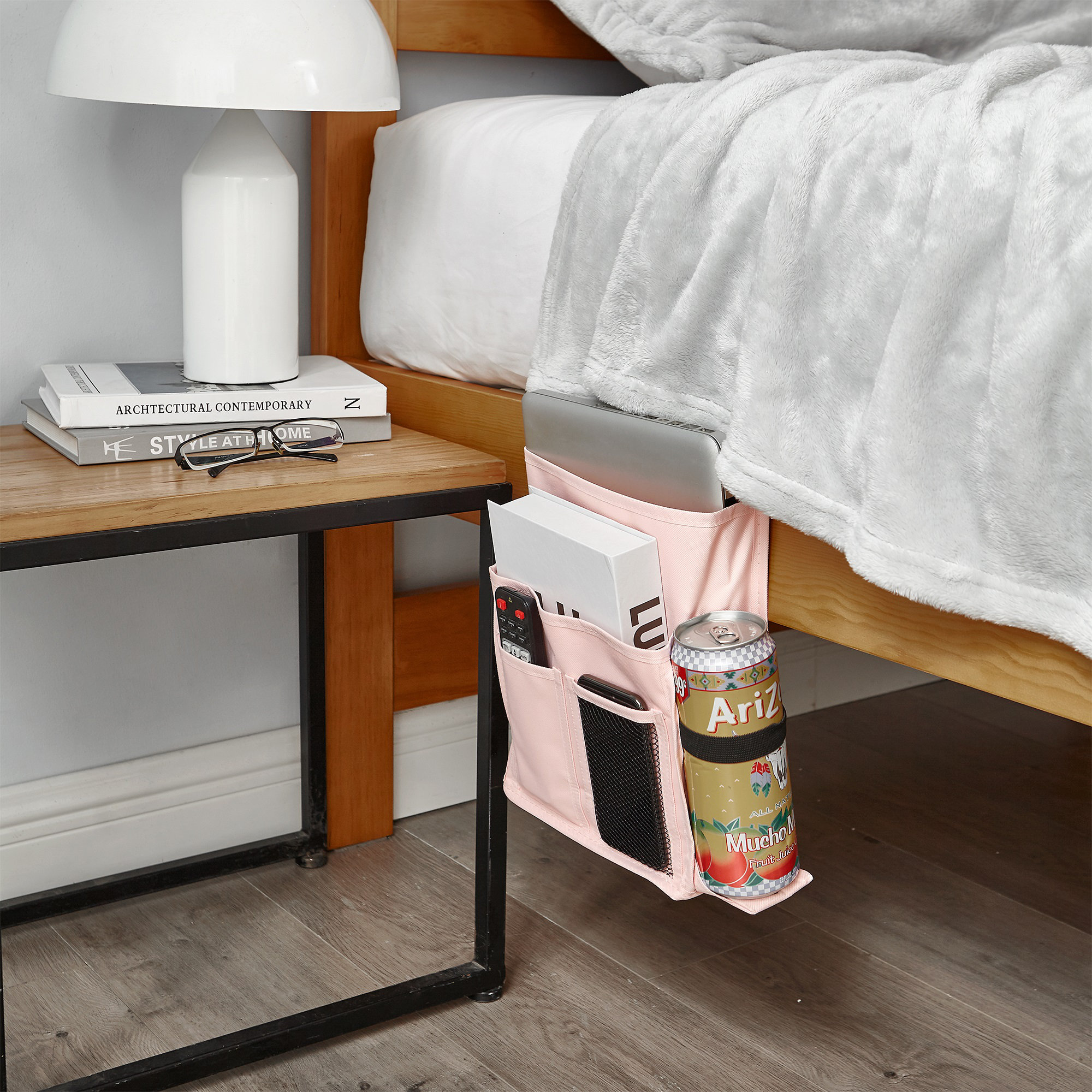 DormCo Bedside Caddy - TUSK® College Storage - Rose Quartz | Wayfair