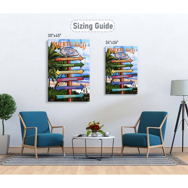 Dovecove Puerto Rico Isla Del Encanto Sign, Puerto Rican Wall Art ...