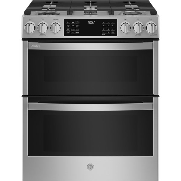 GE Profile Smart Appliances 30" 6.7 cu.ft. Smart Slide-in Gas Range ...