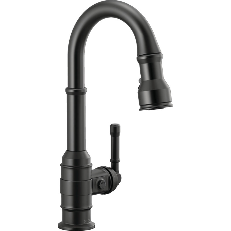Delta Broderick Pull Down Single Handle Kitchen Faucet With Accessories ...