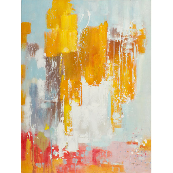 Ivy Bronx Abstract Compostion - Unframed Painting on Canvas | Wayfair.co.uk
