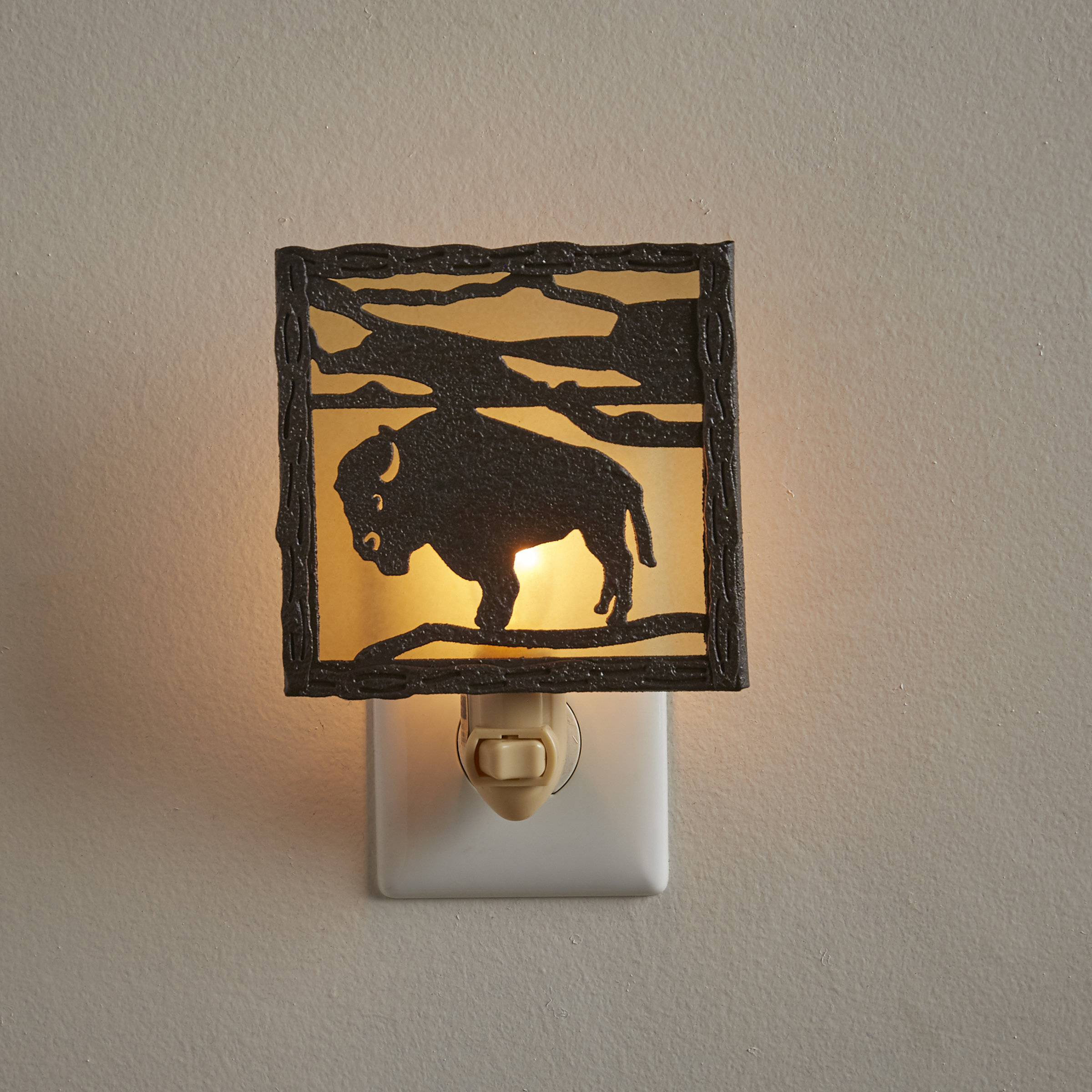ParkDesignsSplitP Bison Night Light | Wayfair