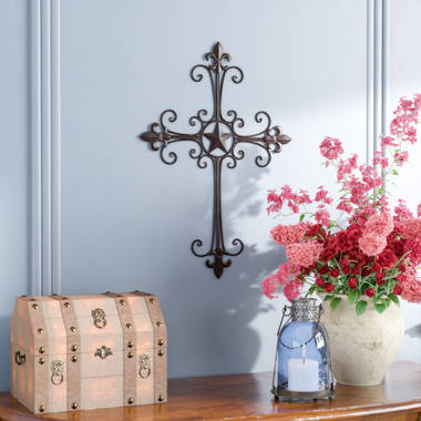 Millwood Pines Metal Texas Lone Star God Bless Texas Circle Sign Wall ...