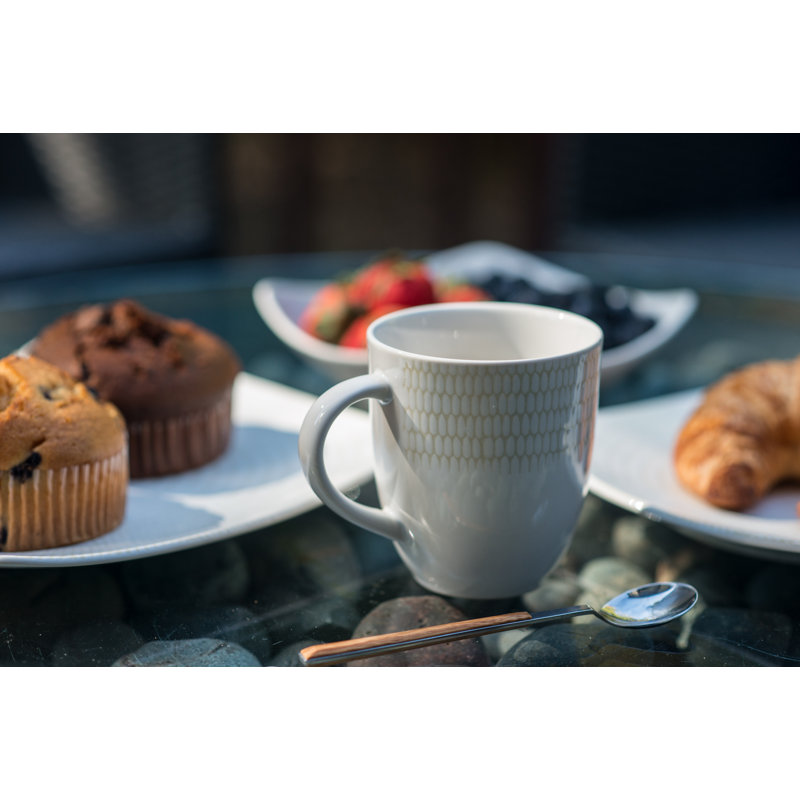 Red Vanilla Rice Stoneware Coffee Mug & Reviews | Wayfair