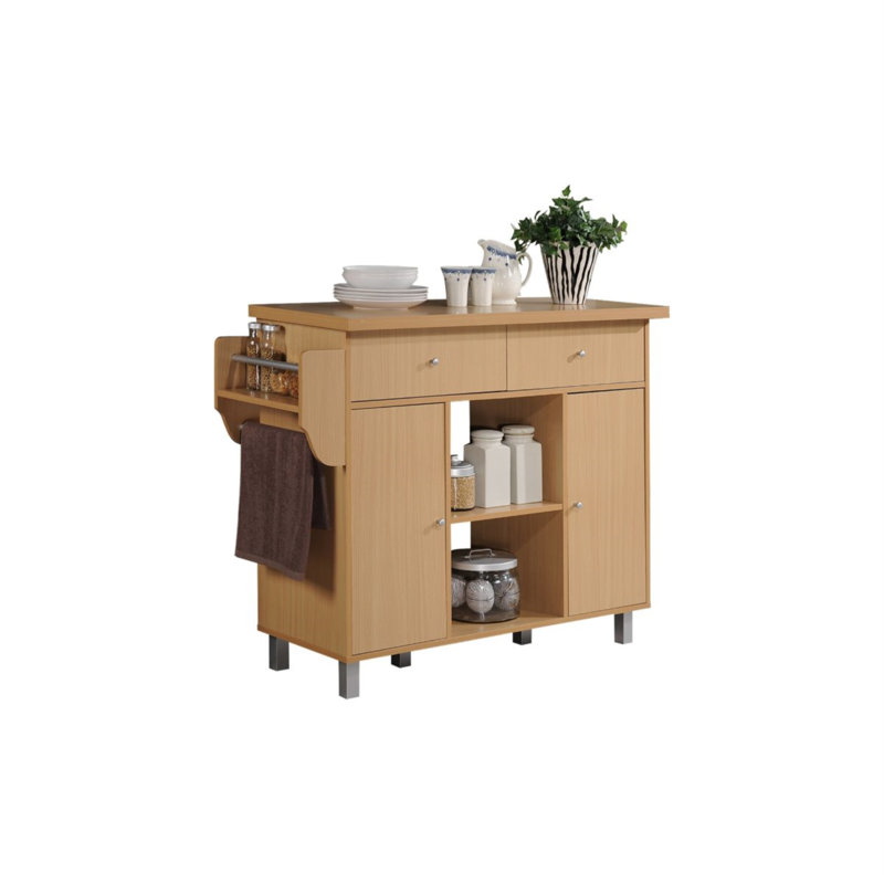Latitude Run® Wood Kitchen Island | Wayfair
