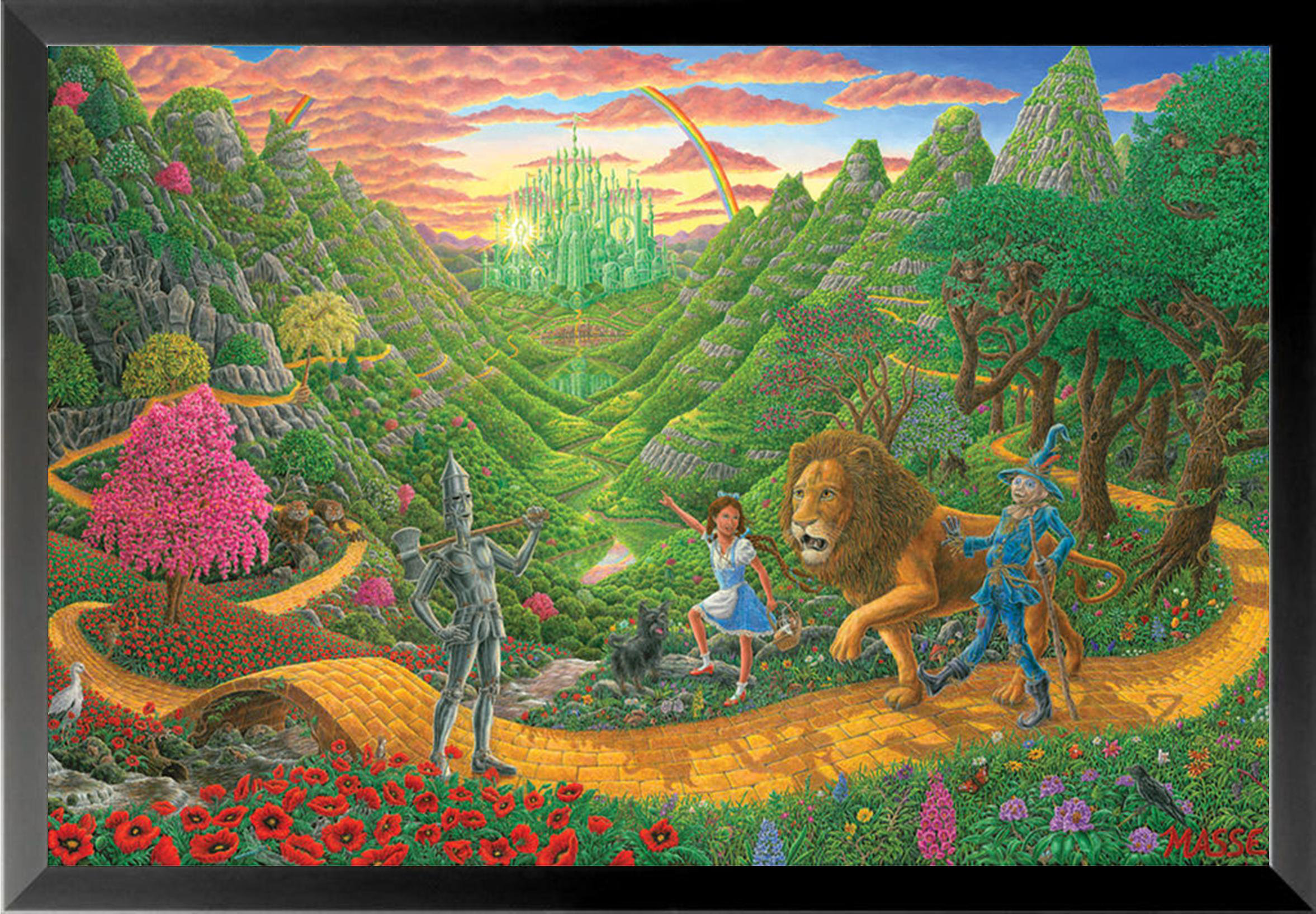 Buy Art For Less Wizard Of Oz Framed On Paper by Tom Masse Painting ...