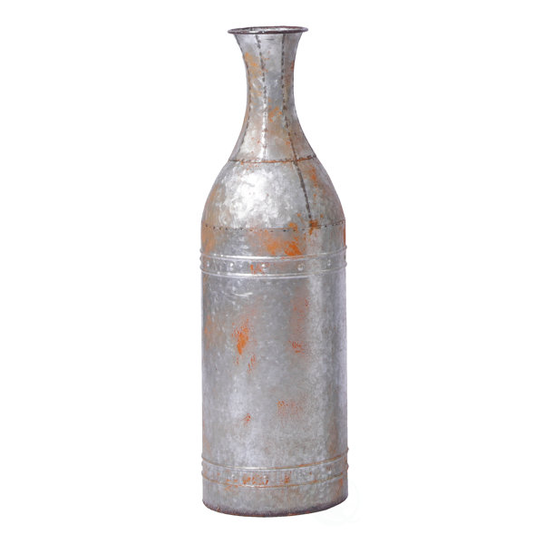 Gracie Oaks Hytop Metal Floor Vase & Reviews | Wayfair