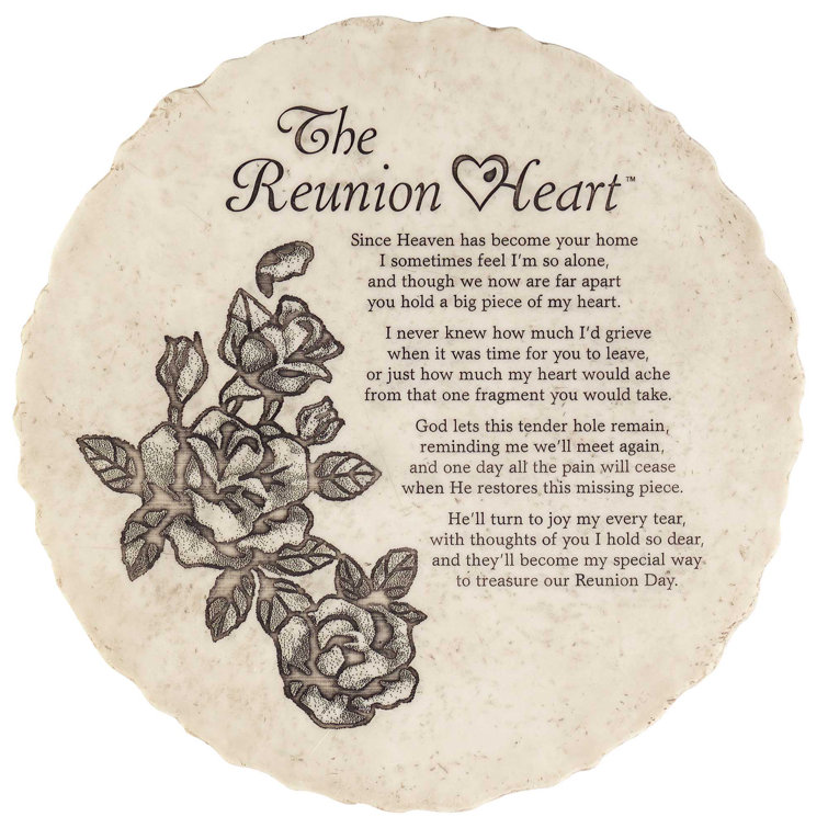 Arlmont & Co. The Reunion Heart Stepping Stone | Wayfair