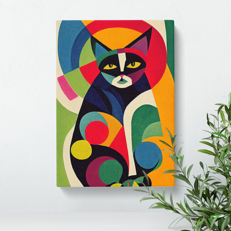 ClassicLiving XC1022-240X Abstract Cat No.3 - Wrapped Canvas Graphic ...