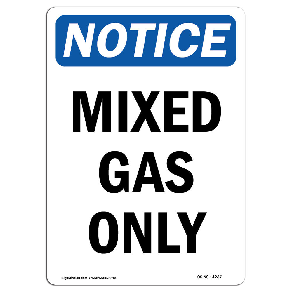SignMission Mixed Gas Only Sign | Wayfair