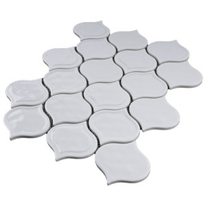 Supreme Tile Jolanda 3" x 3" Glass/Ceramic/Natural Stone Grid Mosaic ...