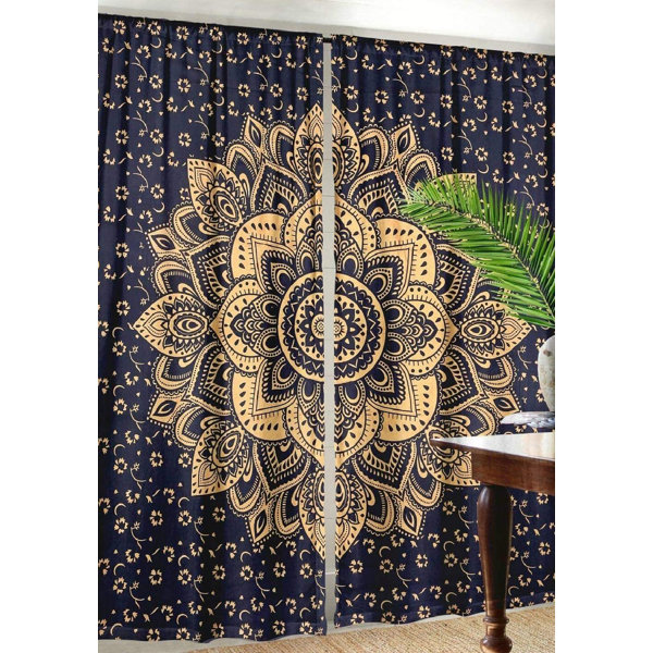 Bungalow Rose Cotton Blend Curtain | Wayfair