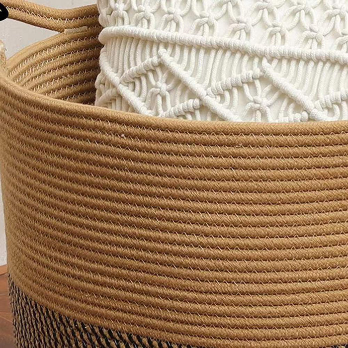 Breakwater Bay Hand-Woven Laundry Bucket | Wayfair