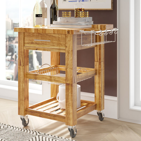 Ebern Designs Sydney 30.5'' Wide Rolling Kitchen Cart & Reviews | Wayfair