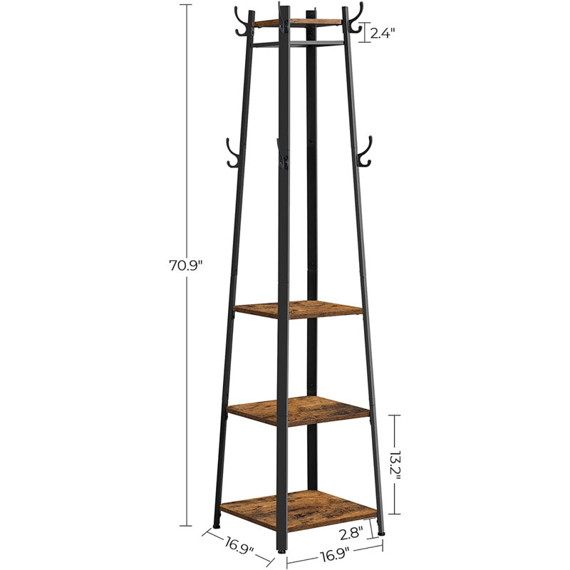 Union Rustic Clary Freestanding - Hook Coat Rack & Reviews | Wayfair