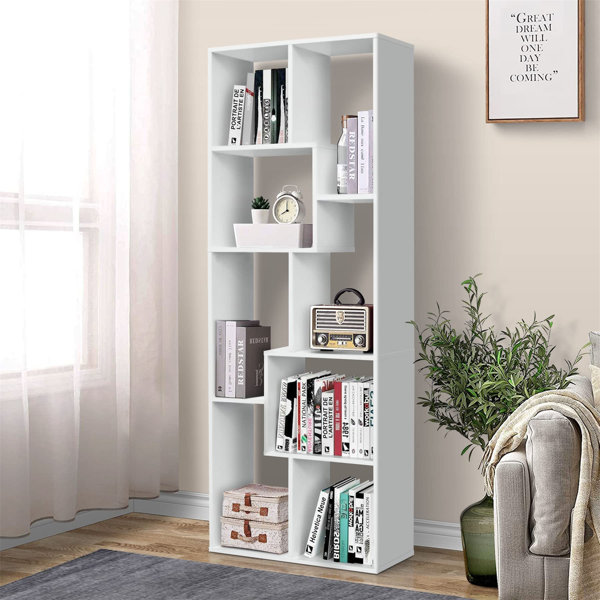 Brayden Studio Ramani 160Cm H x 60Cm W Geometric Bookcase | Wayfair.co.uk