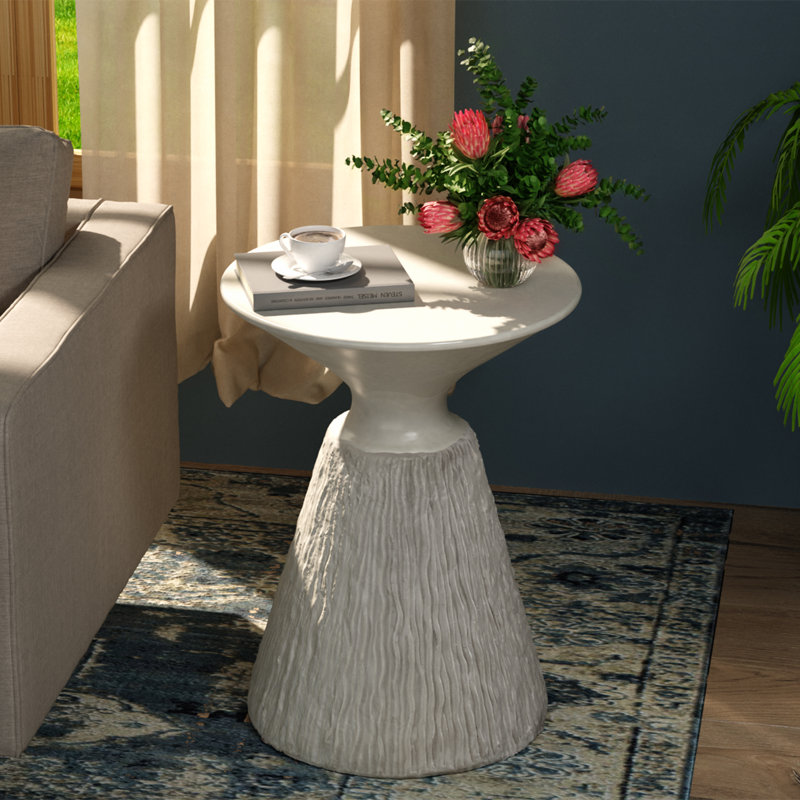 Wrought Studio Dayesha Concrete Outdoor Side Table | Wayfair