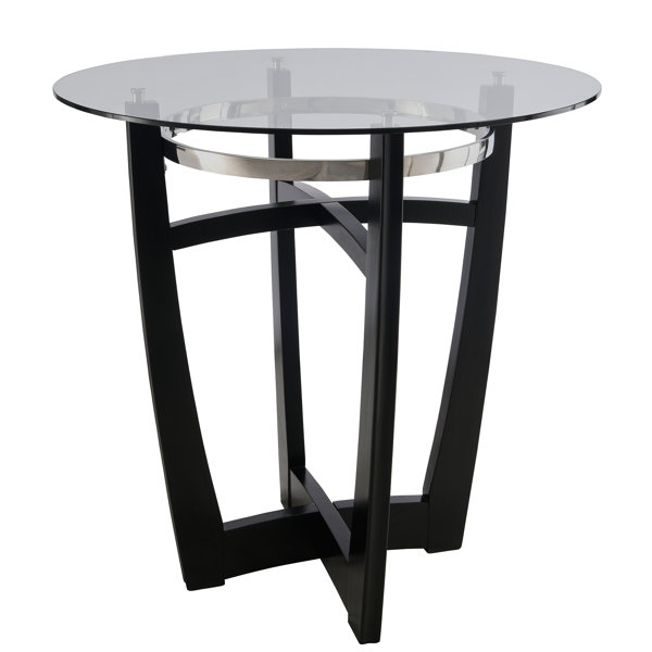 Red Barrel Studio® Round Glass Pub Table & Reviews | Wayfair