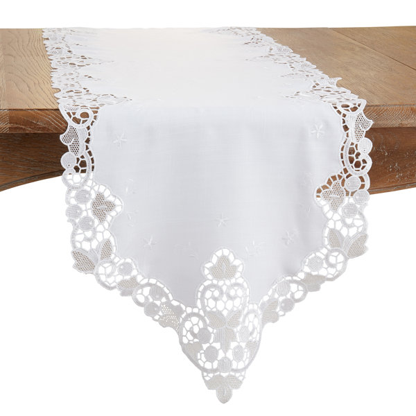 Saro Cleophee Rectangular Polyester Table Runner | Wayfair