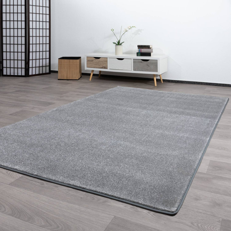 Ebern Designs Kurzflor Teppich Pisa Grau | Wayfair.co.uk