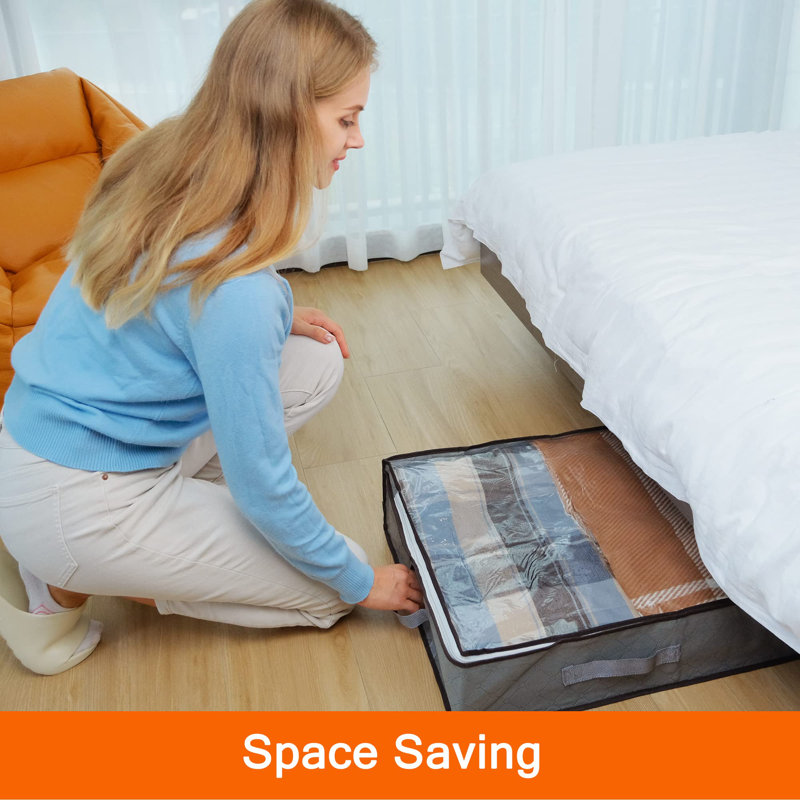 Latitude Run® Fabric Underbed Storage Set | Wayfair