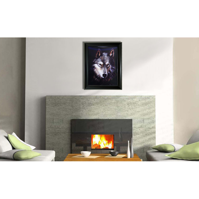 Bless international Wolf Head - Single Picture Frame Graphic Art | Wayfair