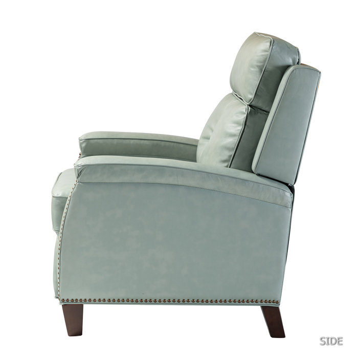 Three Posts™ Glendale Heights 31" Wide Genuine Leather Manual Club ...