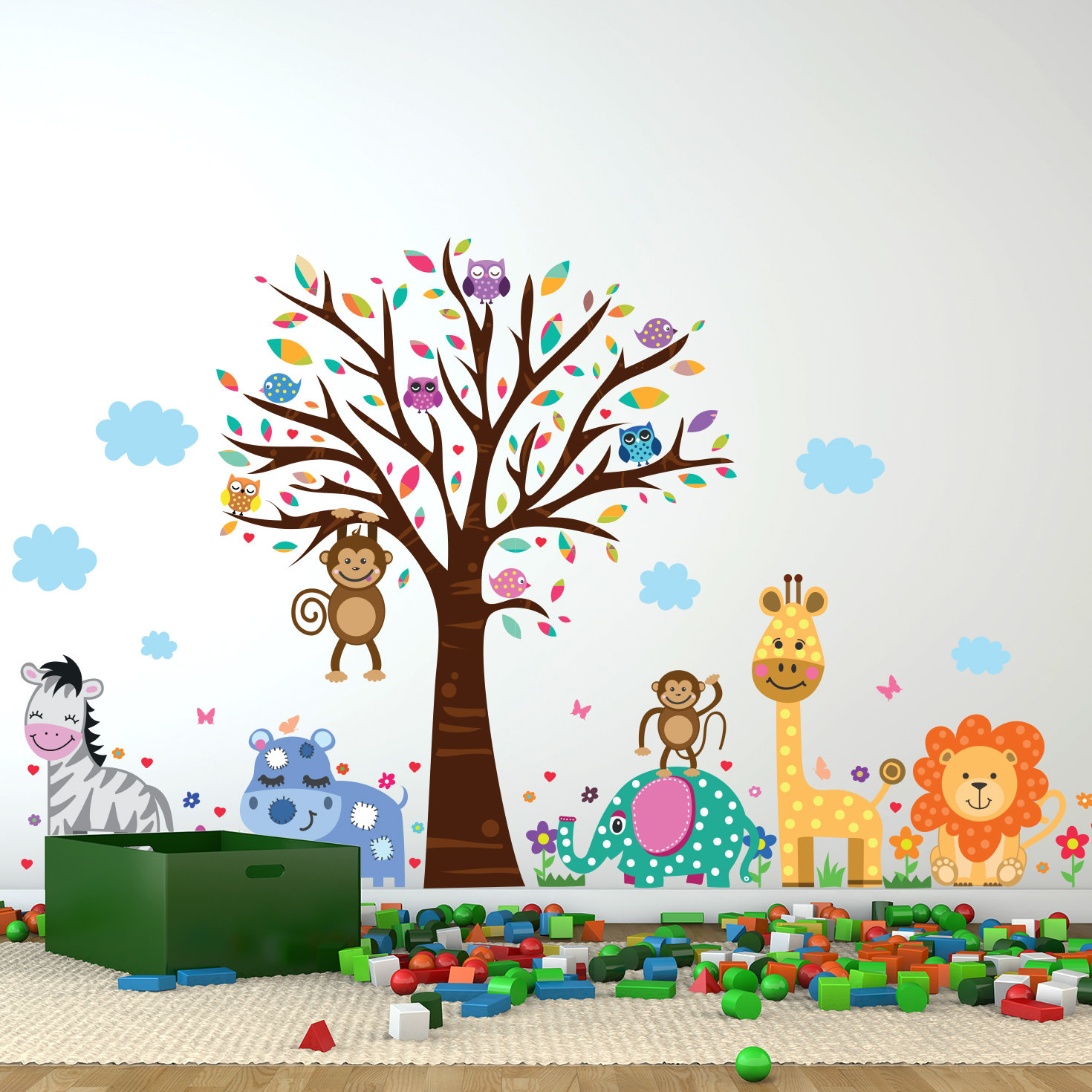 Ebern Designs Happy London Zoo Wall Decal & Reviews | Wayfair