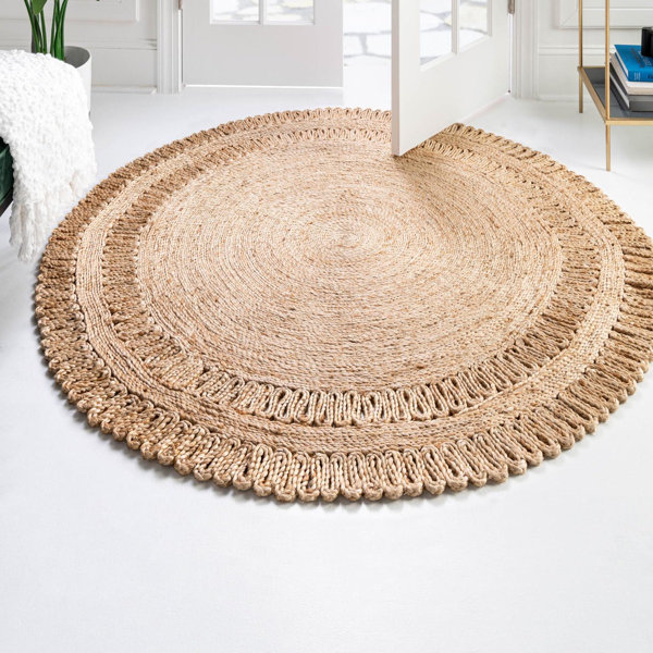 Beachcrest Home Fredric Handmade Hand Braided Jute/Sisal Natural Rug ...