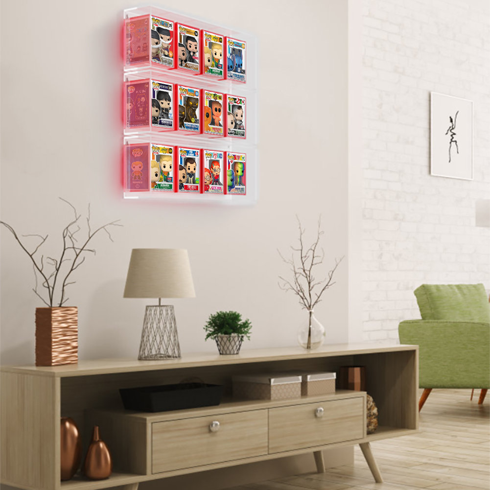 Vandue Corporation 8.4'' H x 23.8'' W Acrylic Trophy Display Case | Wayfair