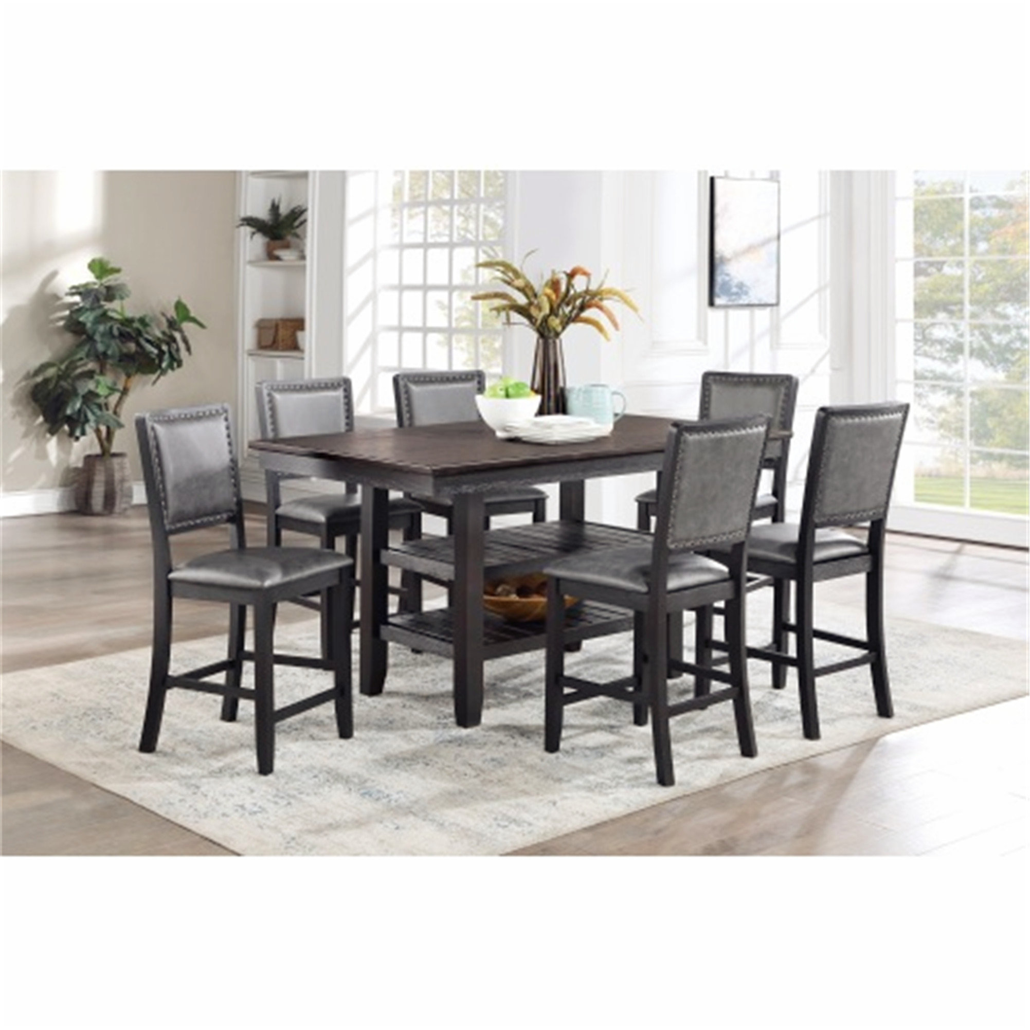 Wildon Home® Jessop 6 - Person Counter Height Breakfast Nook Dining Set ...