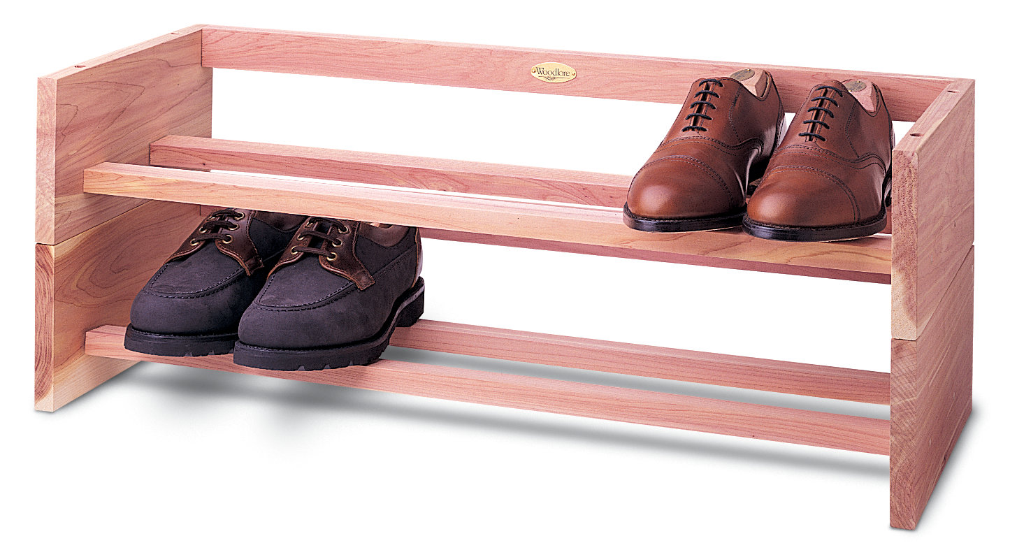 Woodlore Large Single 1-Tier 5 Pair Shoe Rack & Reviews | Wayfair