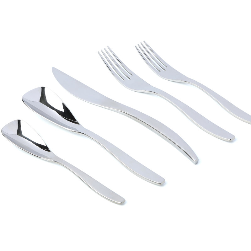 David Shaw Silverware Isla Stainless Steel Flatware Set - Service for 4 ...